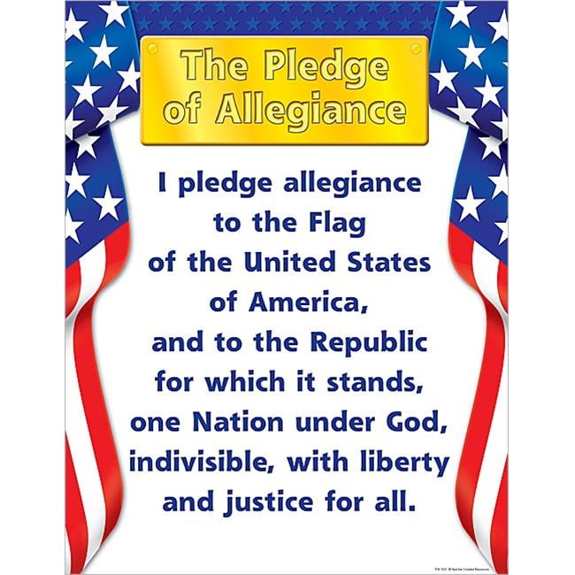 Pledge of Allegiance Chart - Walmart.com