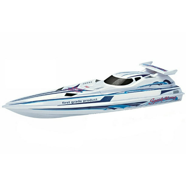 36" RC 2.4G Speed-X Cyclone Racing Boat BTXC White Ready-To-Run ...