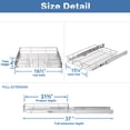 Pull Out Cabinet Organizer and Storage 16.5in W x 21.5in D Slide Out ...