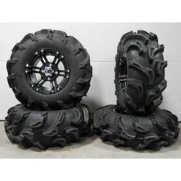 ITP Hurricane 14" Wheels Black 32" Warrior AT Tires Yamaha Viking ...