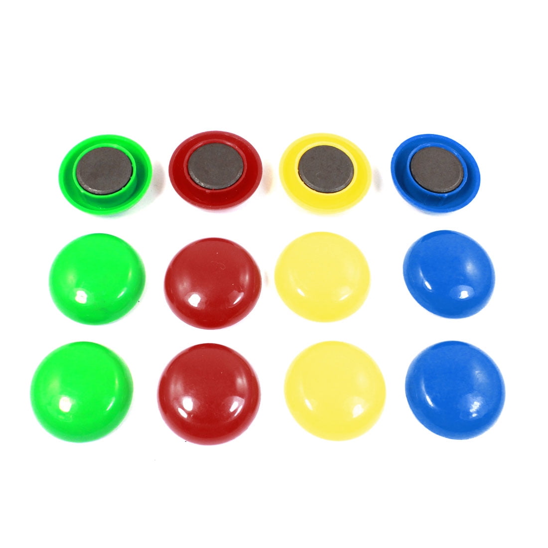 Round Refrigerator Magnets,10MM/12PCS Colorful School Supplies Tools ...
