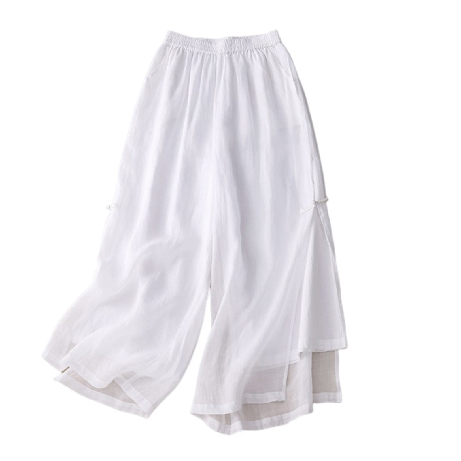 Click here for Yuyuzo Cotton Linen Pants For Women Summer Wide Le... prices