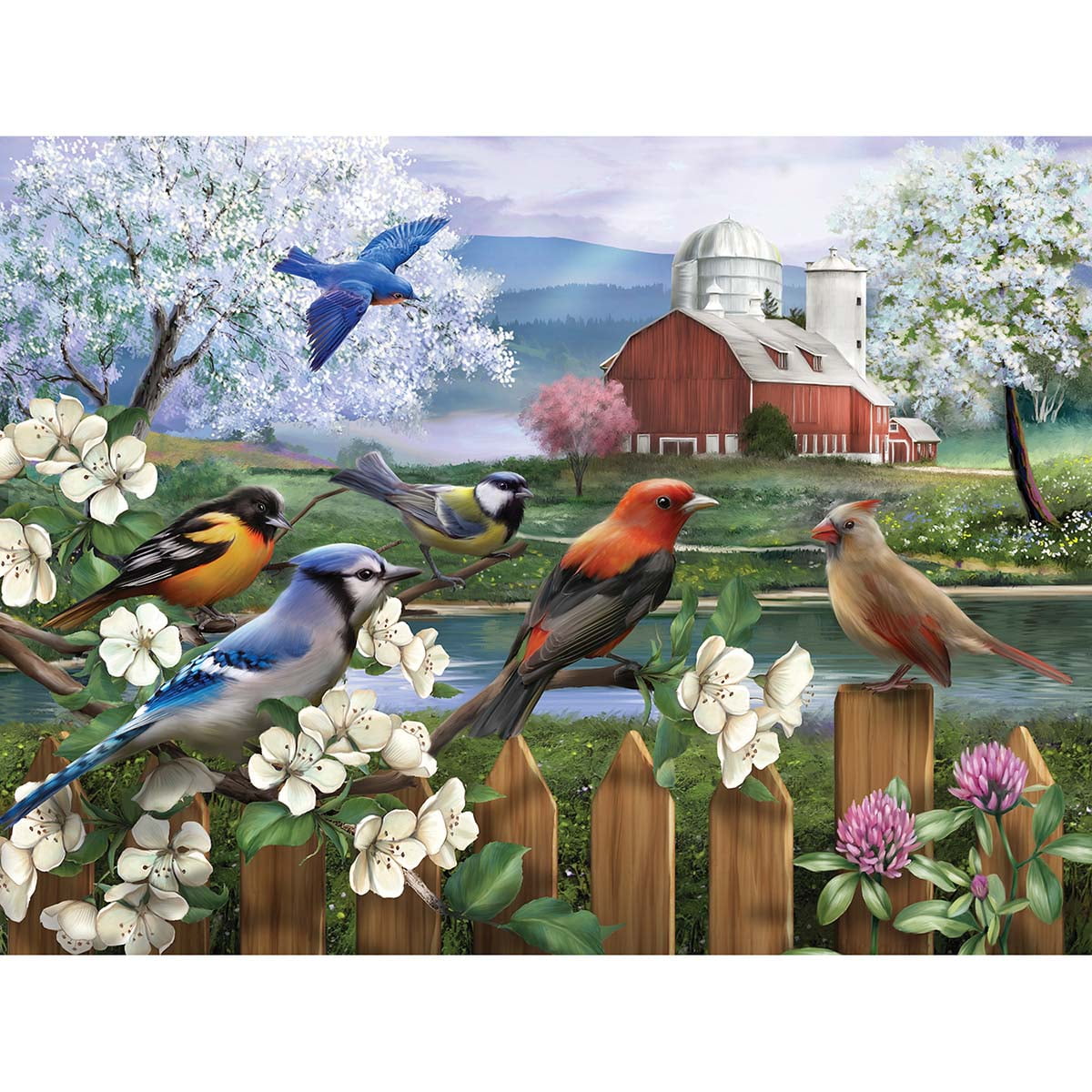 The Jigsaw Puzzle Factory Spring Gathering Jigsaw Puzzle - Walmart.com ...