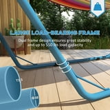 Outsunny Hammock Stand, Portable Adjustable Steel Frame Hammock Stand ...