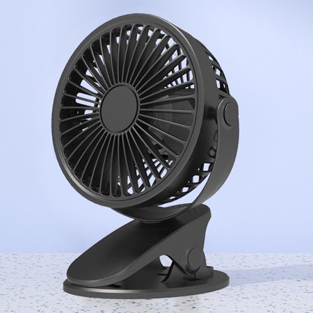Peggybuy Mini Clips Fan 360 Rotation Clamp Fan 3-gear Adjustable for ...