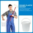 Plastic Barrel White Bucket Foot Soaking Tub Buckets with Handles ...