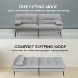 COMHOMA Extra Long Convertible Comfortable Futon Sofa Bed, Large ...