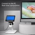 4.3Inch Screen Digital Microscope Rechargeable 2000mAh for Electronics ...