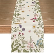 Mexican Fiesta Linen Table Runner (13"x72"), Cinco De Mayo, Dia De Los ...