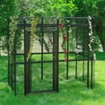 Walnest (87in)Extra Large Birdcage Heavy Duty Bird Aviary with 2 ...