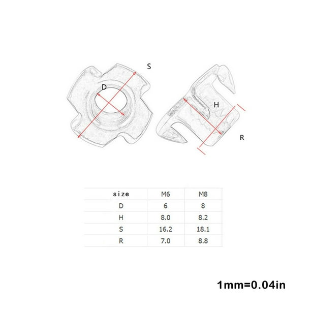 Redempat 100 Pieces Speaker Nut Assortment Home Office Studio Sound Box ...