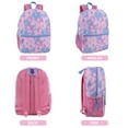 Girls 17 Inch Backpack with Front Zippered Pocket and Side Mesh Pocket ...