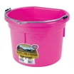Miller 20 qt Little Giant Plastic Flat Back Bucket, Burgundy, Heavy ...