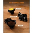 Single Serve Coffee Machine, 3 in 1 Pod Coffee Maker for K Cup Pods ...