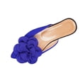 Bkhluea Women Flower Accent Backless Mule Slides Comfortable Footwear ...