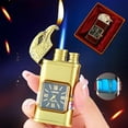 Cithway Windproof Dual-Flame Vintage Watch Lighter, 2025 New Personalized Creative Dual Flame ...