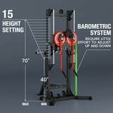 Syedee Adjustable Chest Fly & Shoulder Press Machine, 15 Height ...