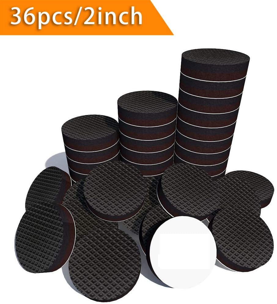 Magiin 100 Pcs Furniture Shockproof Footpad Felt Feet Mats Self ...