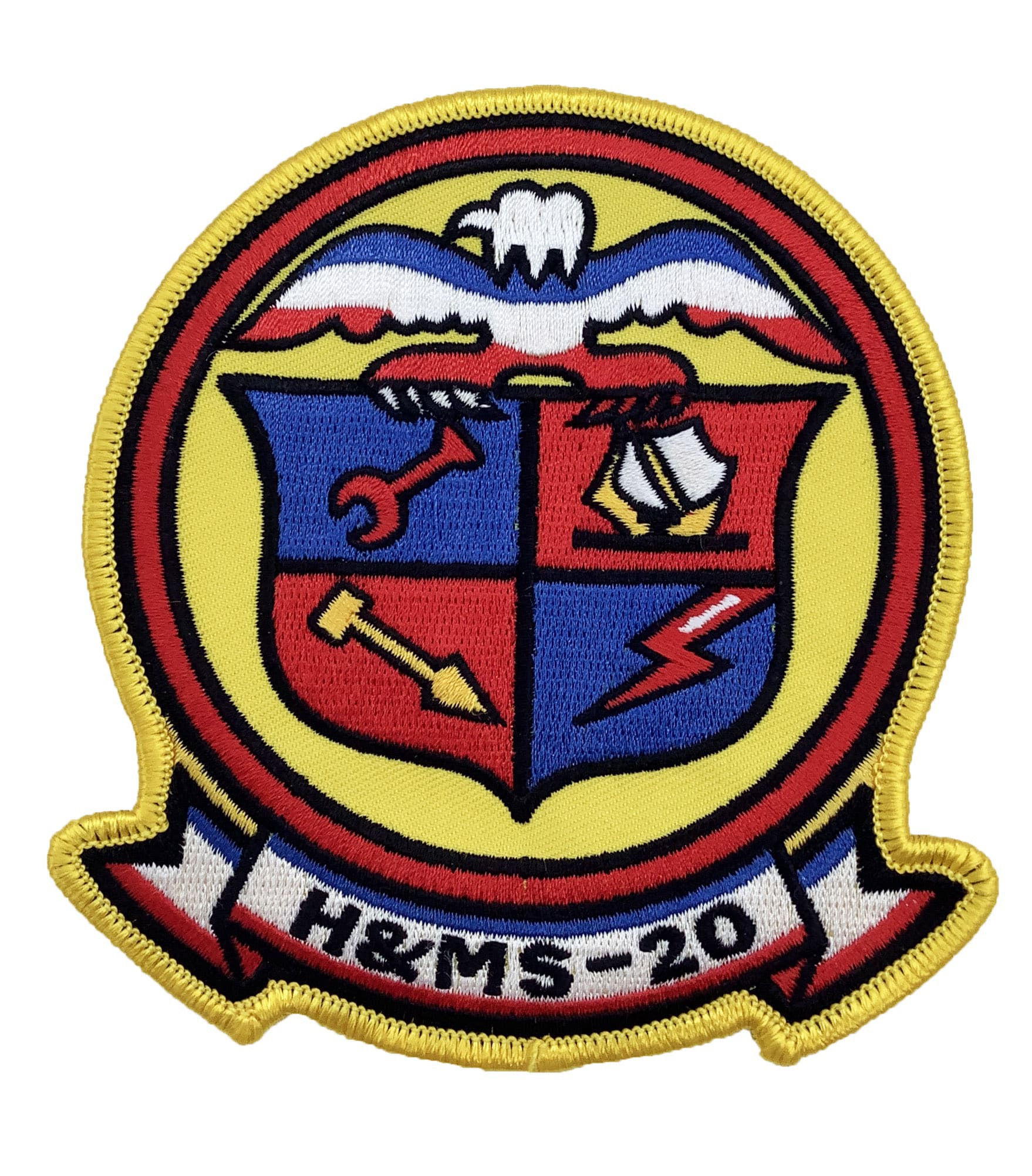 Marine Corps HMS 20 Patch - Plastic Backing - Walmart.com