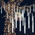 Rosnek Meteor Shower Lights Outdoor, 30CM 50CM Rain Drop Lights ...
