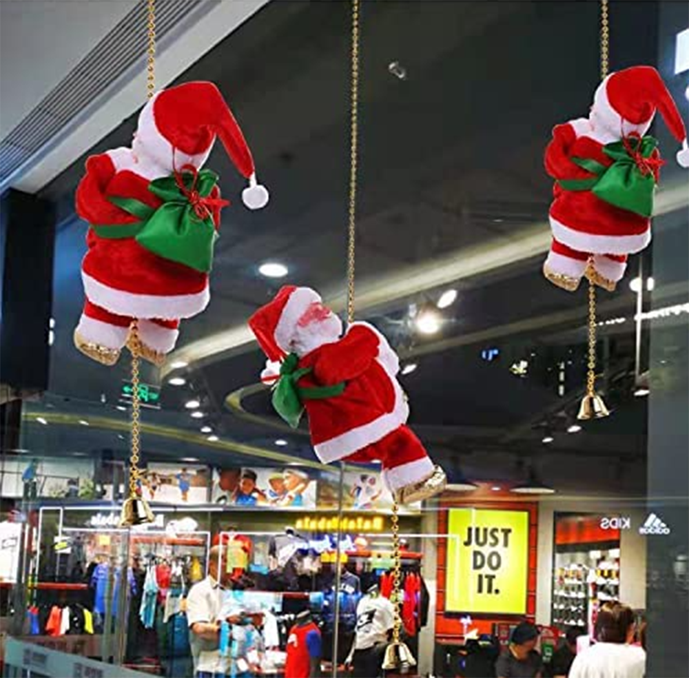 Santa Claus Music Climbing Rope, Rope Climbing Ladder Santa Electric ...