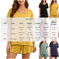BUIGTTKLOP Pajamas Sets for Women Cute Star Print Summer Short Sleeve ...