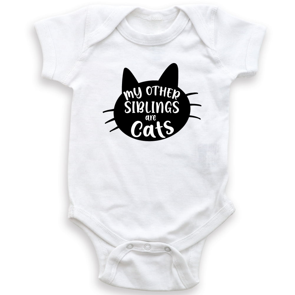 My Other Siblings Are Cats - Baby Bodysuit - Unisex Clothing - Baby Boy ...