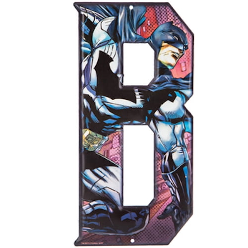 Batman Superhero Letter B Metal Sign Home Decoration Wall Art Media ...