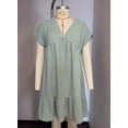 Aellinatey Formal Dresses for Women Spring Short Sleeve Casual V Neck ...