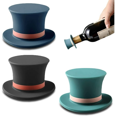 3 pièces Bouchons à Vin Silicone pour Garder Le vin Frais, Bouchons de ...