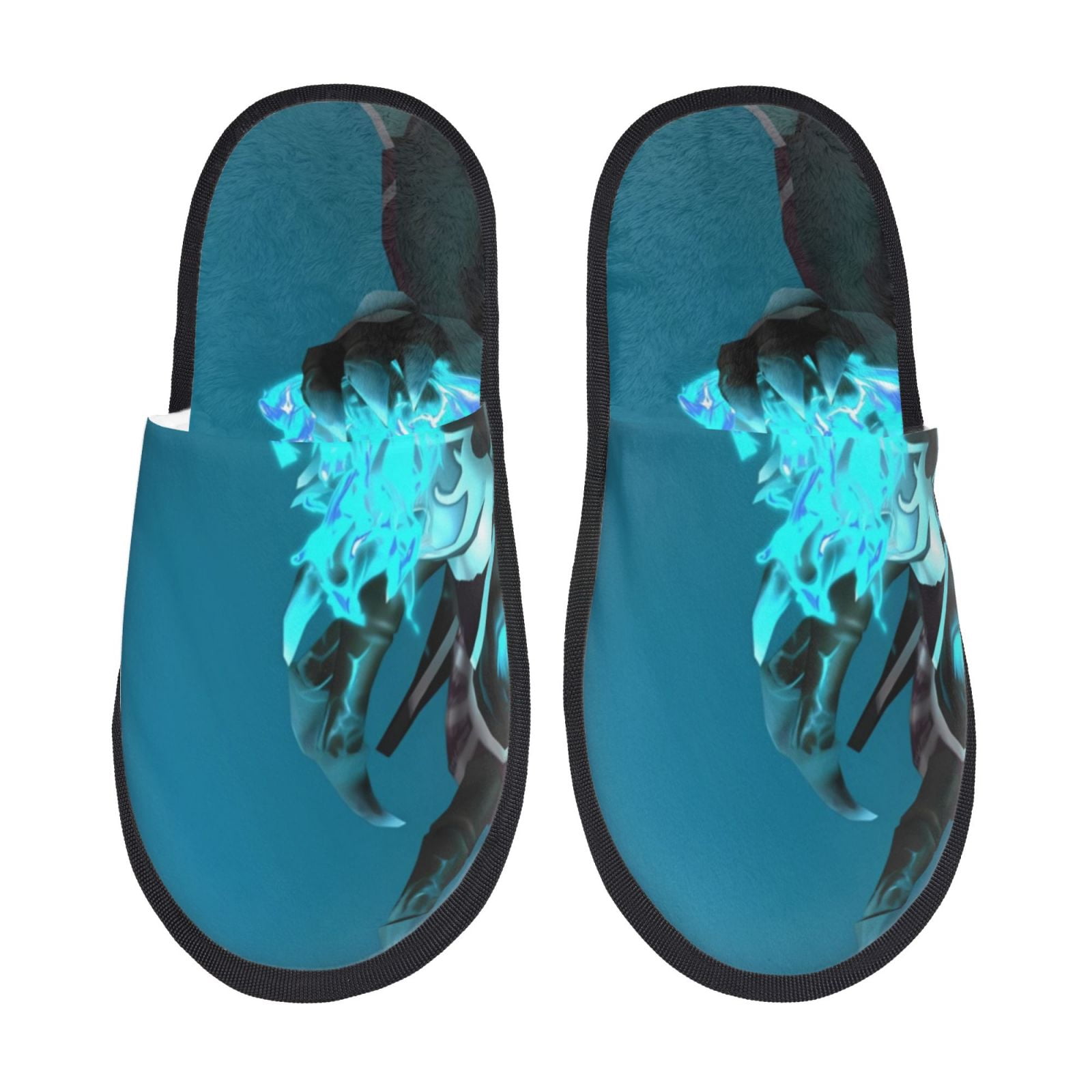 Click here for Honeii Roblox Print Furry Slippers Bedroom Slipper... prices