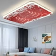 Ceiling Light Cover for Classroom, Red Christmas Magnetic Fluorescent ...