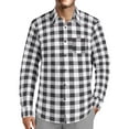 Visive Men's 4 Pack Flannel Shirts - Long Sleeve, Big and Tall, Button Up, 100% Cotton - Mix1 ...