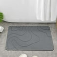 2Pcs Bath Mat Stone Bath Mat Diatomaceous Earth Quick Drying Shower ...