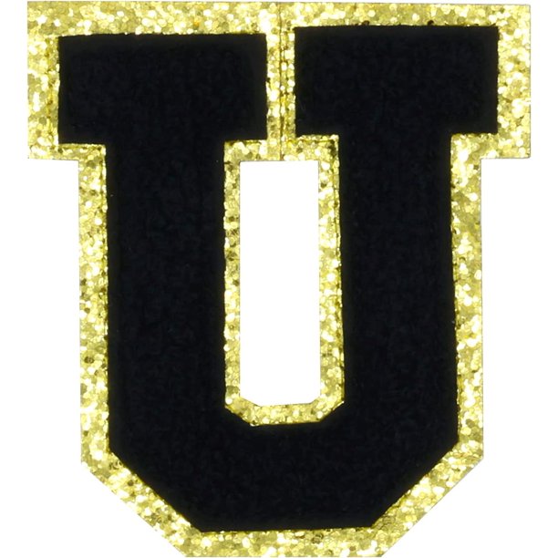 English Letter U Iron On Repair Patches Alphabet Sewing Appliques ...