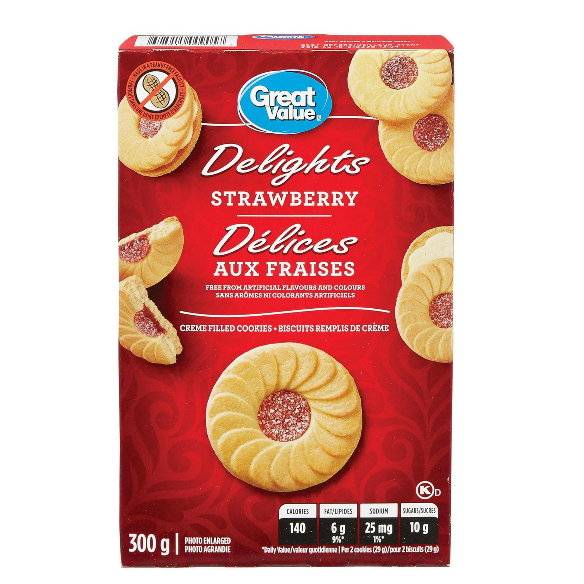 Click here for Great Value Strawberry Delights Creme-Filled Cooki... prices