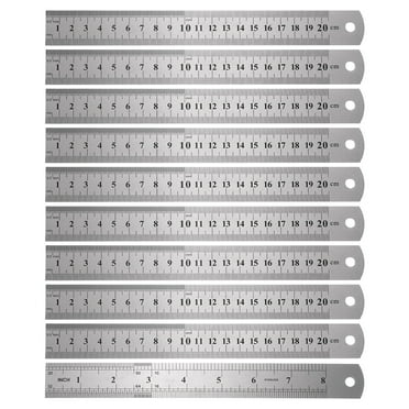 Clear Flexible Acrylic Ruler, Standard/metric, 12" Long, Clear | Bundle ...