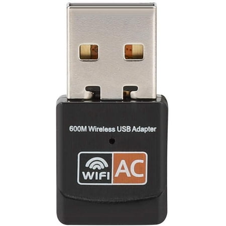 Usb Wifi Adapter, Dual 2.4G/5G 802.11Ac 600M Wireless Network for ...