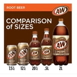 A&W Classic American Root Beer, Caffeine-Free, 16.9 Fl oz, Pack of 24 ...