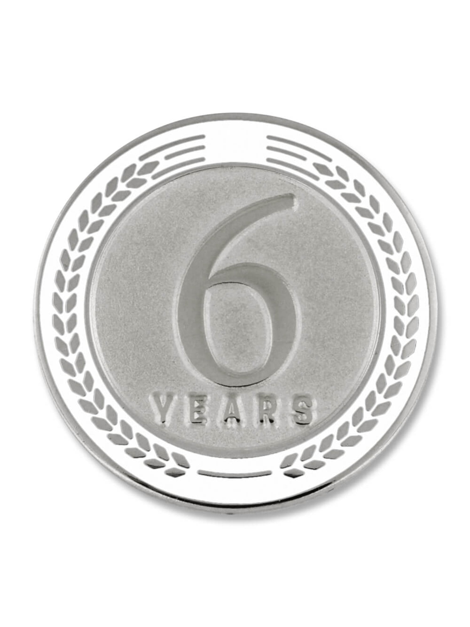 PinMart's 6 Years of Service Award Employee Recognition Gift Lapel Pin ...