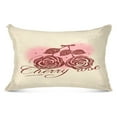 Pillow CaseRose Script Pattern Whimsy Case standard size/King size ...