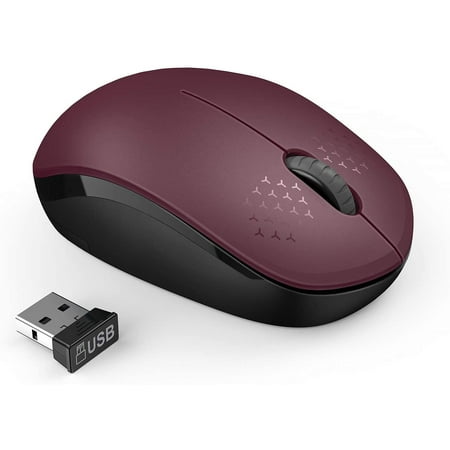 Wireless Mouse, 2.4G Noiseless Mouse with USB Receiver - ZMLEVE ...