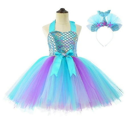 Carnival Mermaid Princess Dress-Sky Blue-5-6Years（Lizuzu） | Walmart Canada