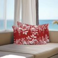 Christmas Red Outdoor Pillow Covers 20x12 Inch Lumbar Pillow Covers Set ...