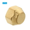 Uxcell 3/8" Brass Flare Cap, 5/8-18UNF Female Thread 2Pcs SAE Flare ...