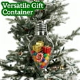 Christmas Light Bulb Gift Container,Christma Bulbs Gifts Jar,DIY ...