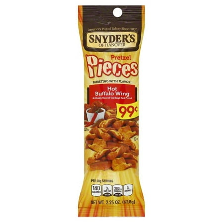 Snyder's of Hanover Hot Buffalo Wing Pretzel Pieces, 2.25 oz - Walmart.com