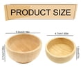 1Pcs Wooden Bowls, Small Wooden Bowl, Unfinished Small Wooden Bowls ...