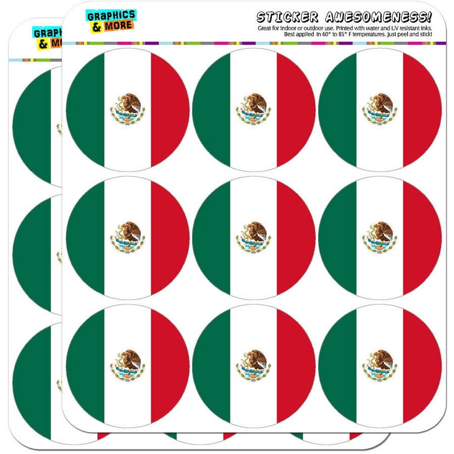 Mexico National Country Flag 18 2" Planner Calendar Scrapbooking ...