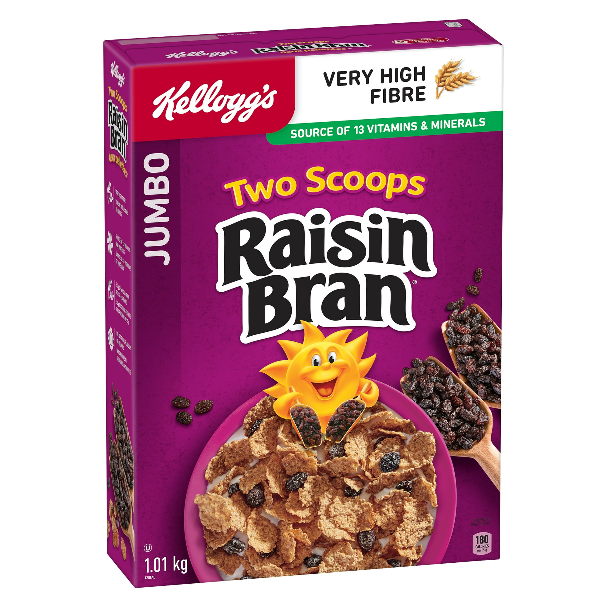 Click here for Kelloggs* Two Scoops* Raisin Bran Cereal Jumbo Cer... prices